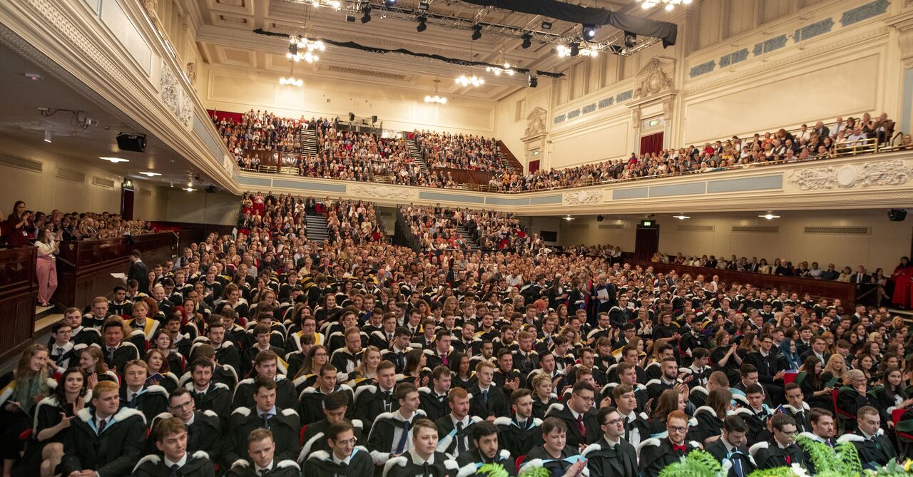 Caird Hall stage set for Graduation celebrations | University of Dundee, UK